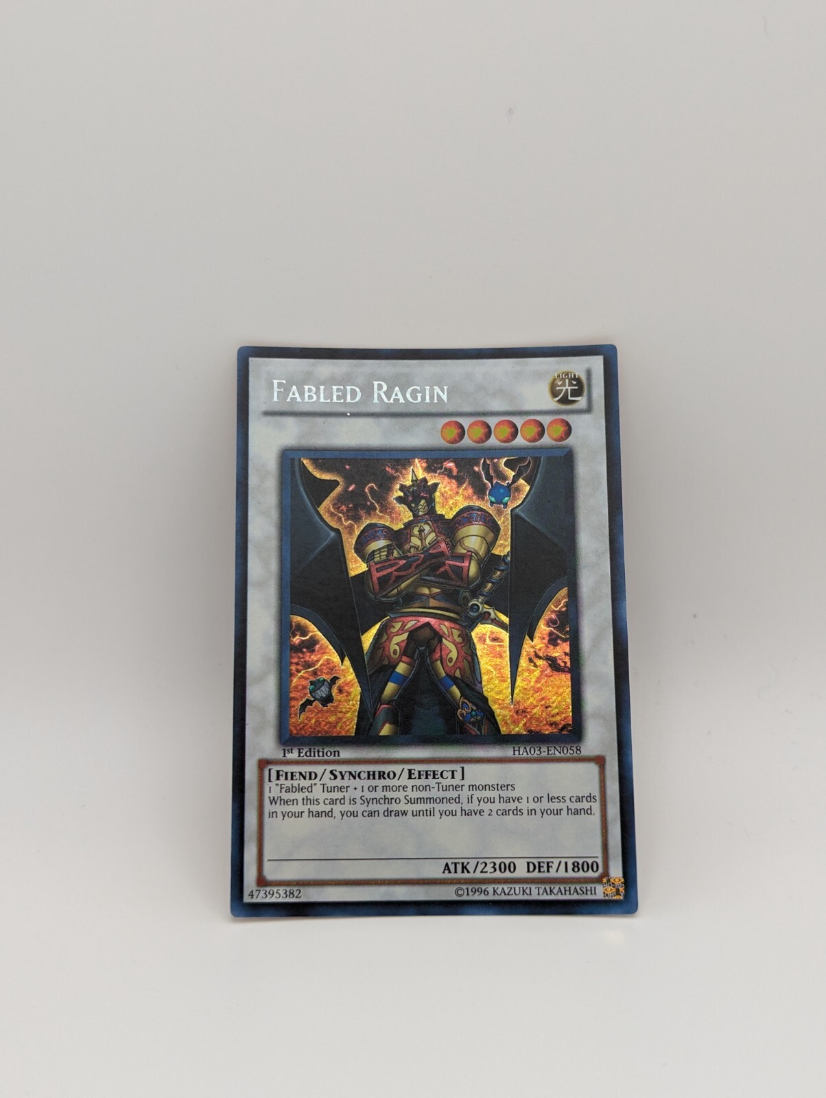 YUGIOH FABLED RAGIN HA03-EN058 1ST SECRET | eBay