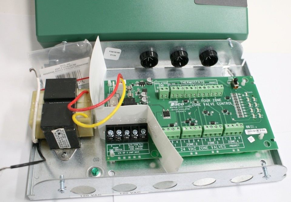 Taco ZVC404 4 Zone Valve Control, Boiler Zoning Control, FLA 1.5A @ 120 ...