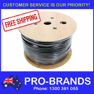 100m 2 Core 1.5mm OFC Audio Speaker Cable PA Wire Lead Cord Reel Roll ...