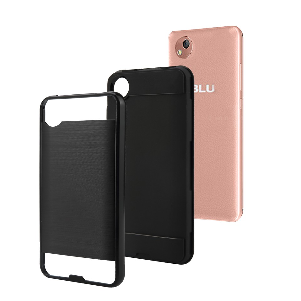 For BLU Dash G (D490U) Rugged Hybrid Matte Tough Case Cover + Screen ...