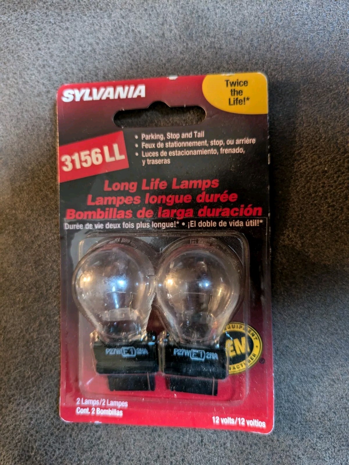 SYLVANIA 3156 Long Life Miniature Bulb, (Pack of 2) | eBay
