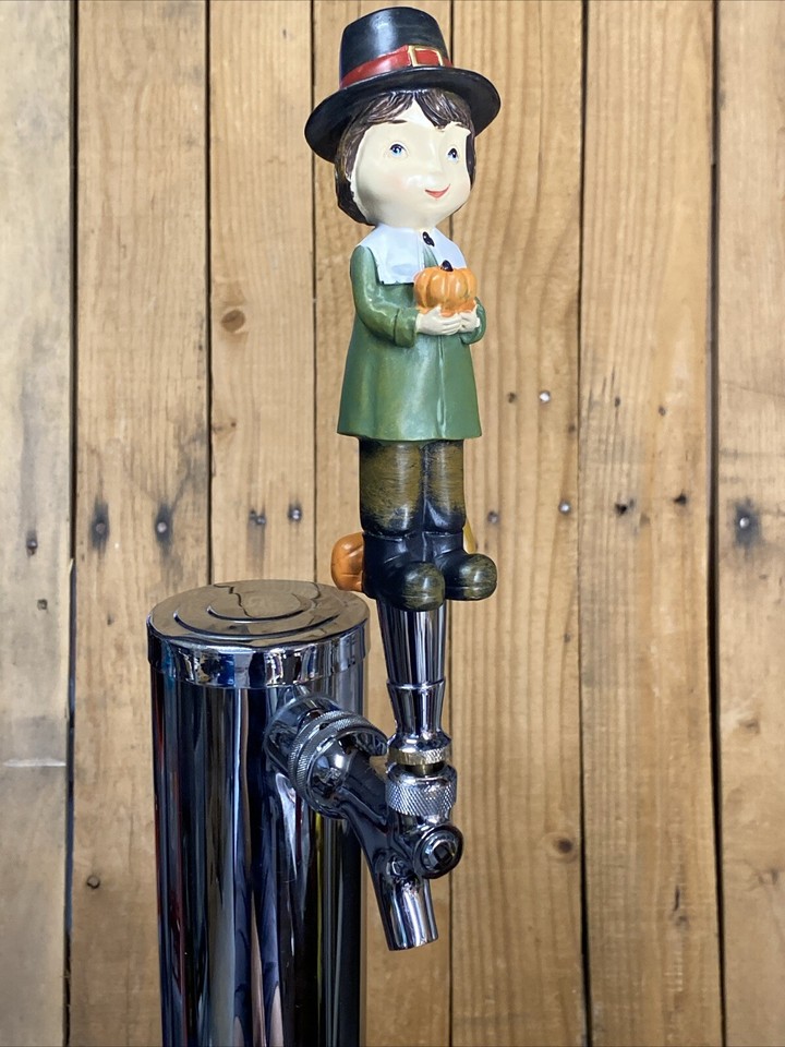 Pilgrim Beer Tap Handle Thanksgiving Holiday Keg Kegerator Pumpkin Run ...