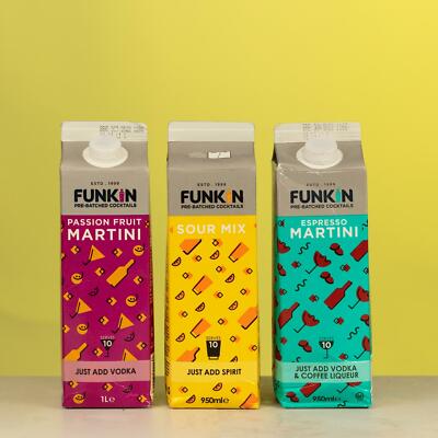 Funkin Espresso Martini Cocktail Mixer 950ml - Single - Coffee Cocktail ...