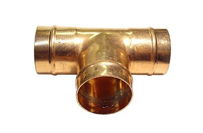 42mm Solder Ring Equal Tee | Pre-Soldered Capillary Fitting For Copper ...