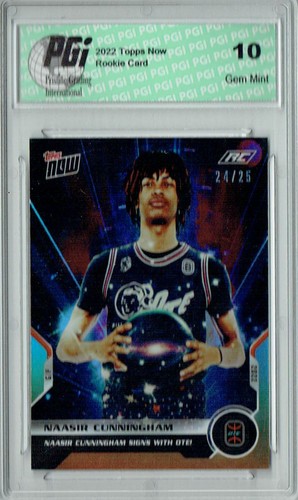 Naasir Cunningham 2022 Topps Now #OS-1 SP #24/25 Rookie Card PGI 10 ...