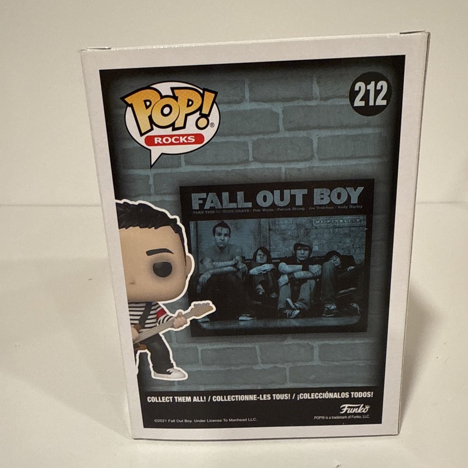Funko POP EXCLUSIVE Pete Wentz in Sweater #212 Fall Out Boy Vinyl ...