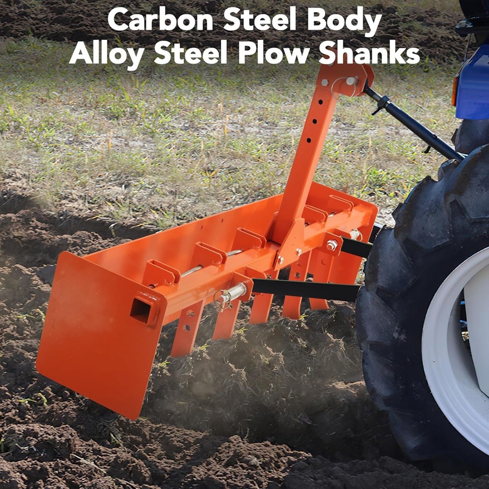 55" Box Scraper 3 Point Box Blade Grader 6 Plow Shanks for Cat-0 & Cat ...