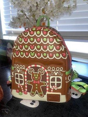 Disney Gingerbread Loungefly Mini Backpack Mickey And MinnieChristmas ...