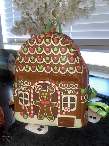 Disney Gingerbread Loungefly Mini Backpack Mickey And MinnieChristmas ...