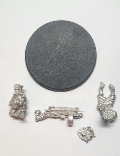 Warhammer 40k Metal Vostroyan Firstborn Heavy Bolter Weapon Team (OOP ...