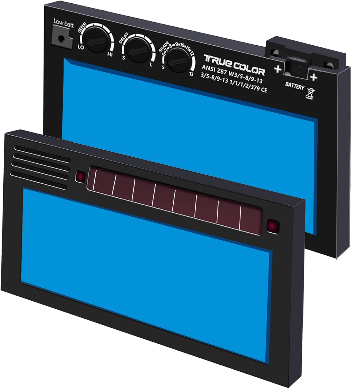 Shade 5-13 2X4 Auto Darkening Welding Lens, Adjustable HD Welding Lens ...