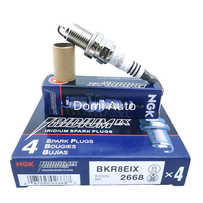 Set of 4 Genuine NGK 2668 - Iridium IX Spark Plugs BKR8EIX | eBay