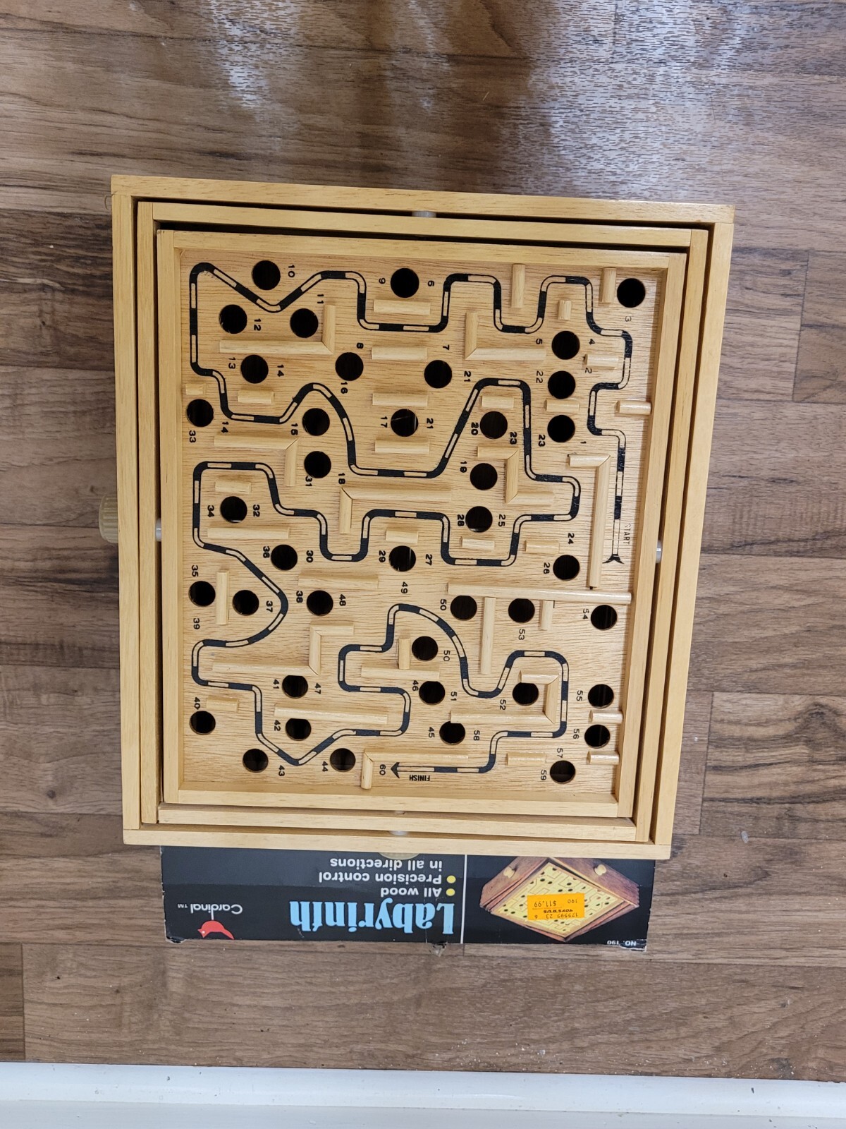 Cardinal Labyrinth Solid Wood Maze Game Solitaire Puzzle With Box ...