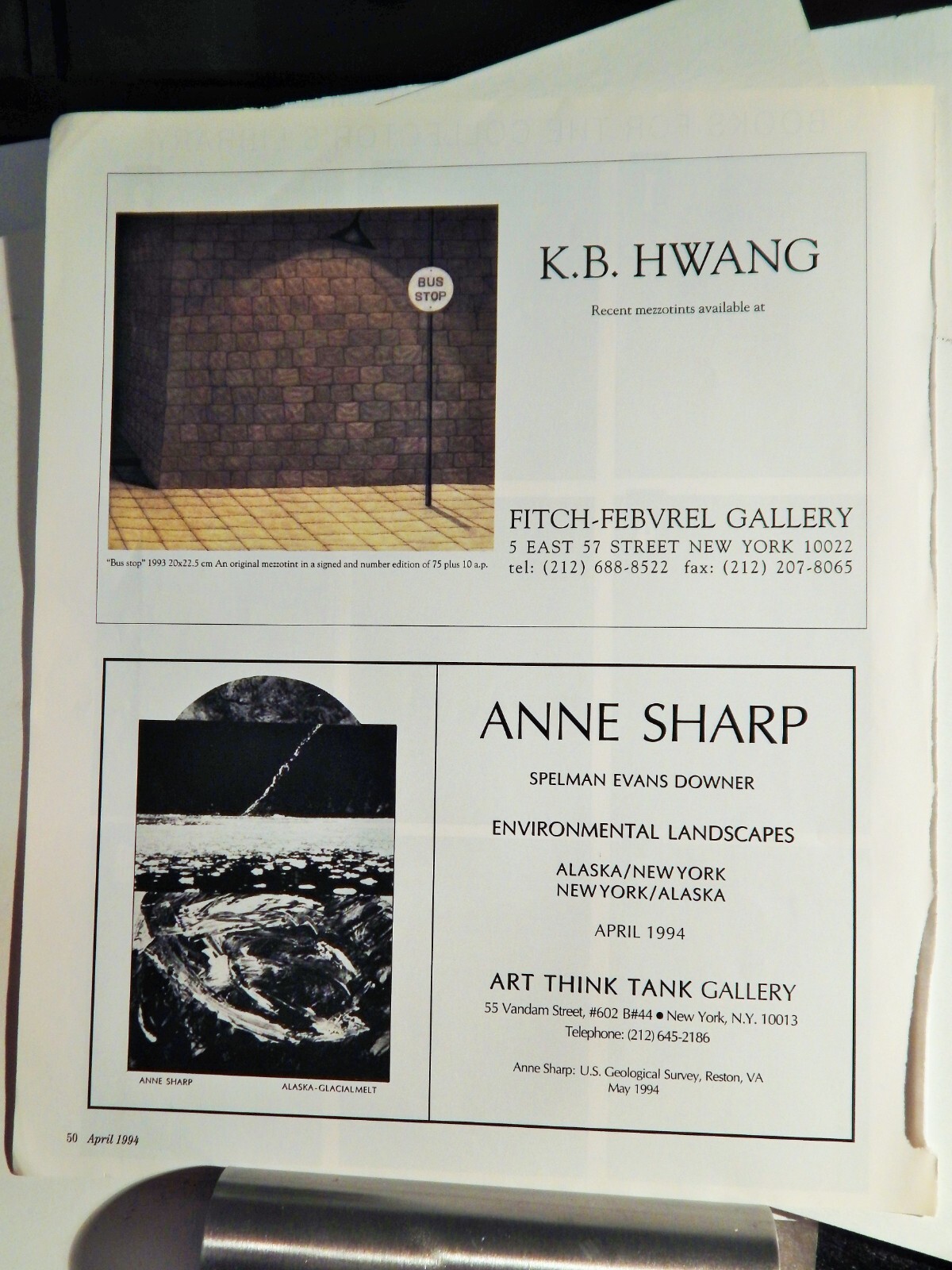 K B HWANG / ANNE SHARP ART PIECES VTG ORIG 1994 ADVERTISEMENT | eBay