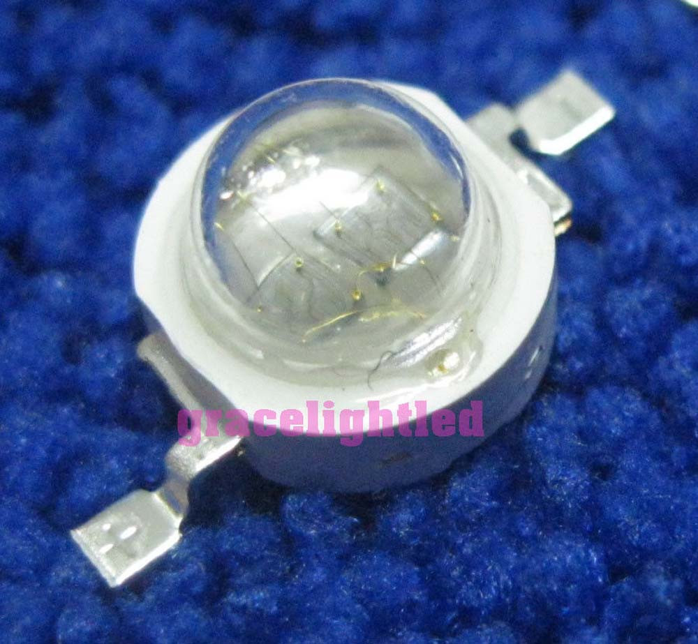 High Power 1W 3w 5w Ultra Violet UV 365-370nm / 395-400nm LED Lamp bead ...