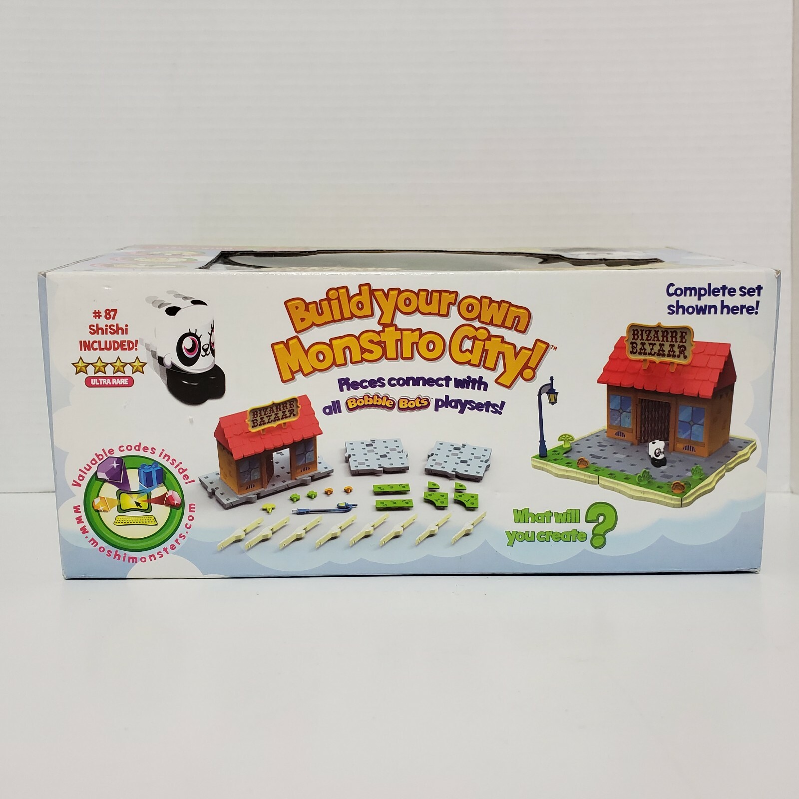 Moshi Monsters Bobble Bots Bizarre Bazaar With Shishi Playset 500 Rox ...