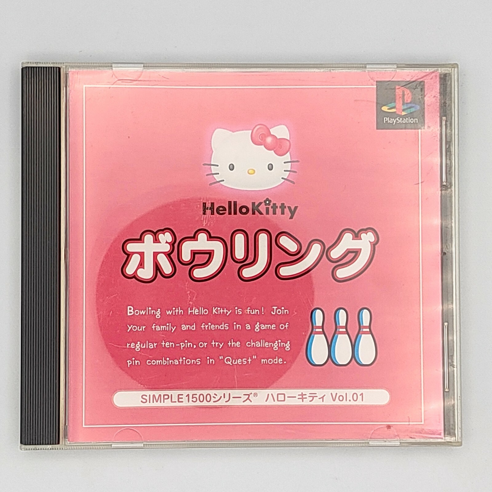 Hello Kitty Bowling Simple 1500 Series Vol. 1 Sony PlayStation PS1 D3 ...