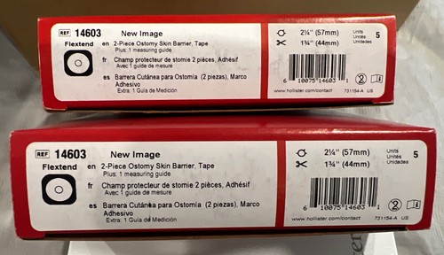 Lot of 10 Hollister 14603 2 Piece Ostomy Skin Barrier Tape BB 2027-01 ...