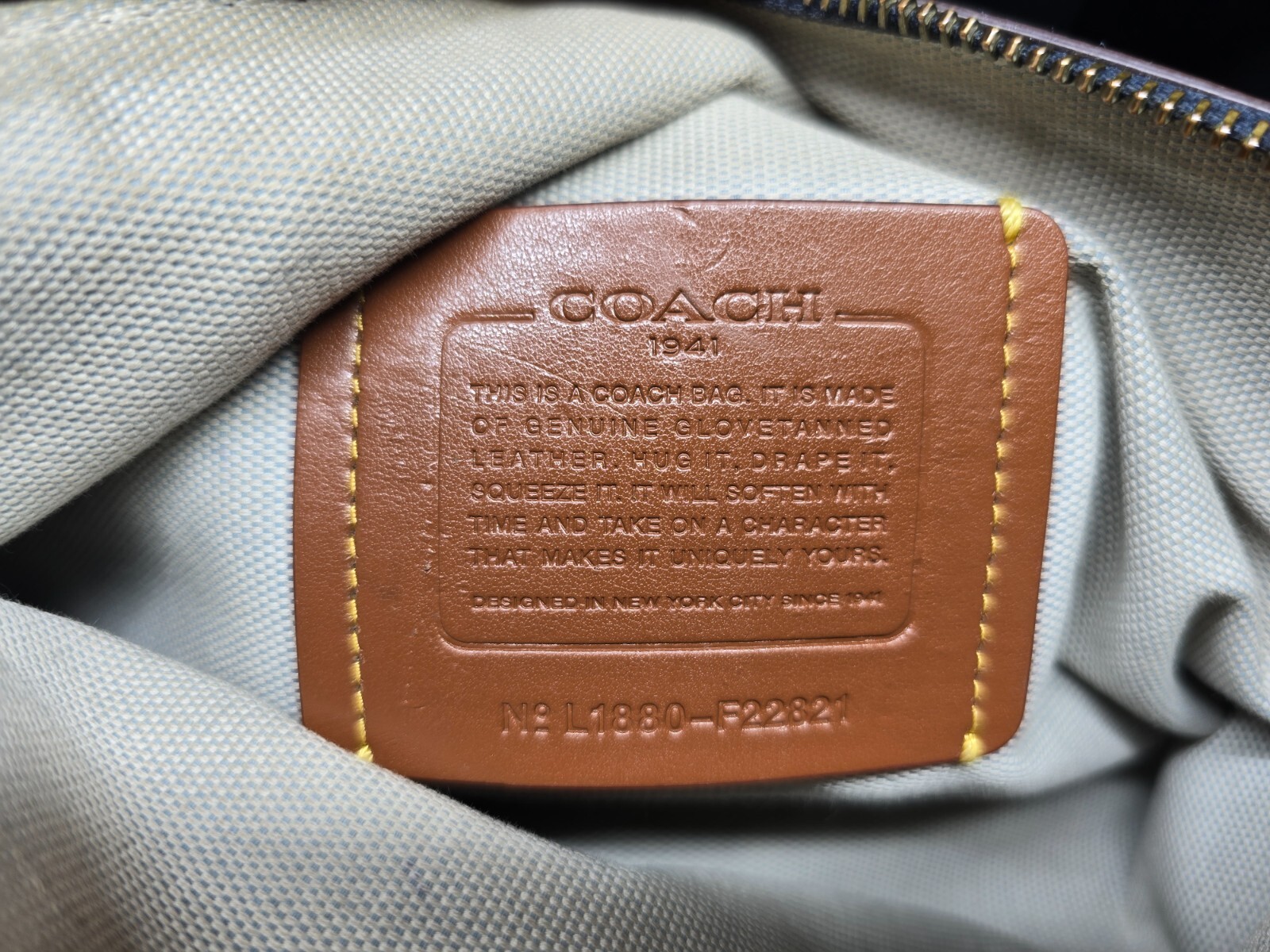 New COACH 1941 Cooper Carryall Satchel Top Handle Bag Purse Glove ...