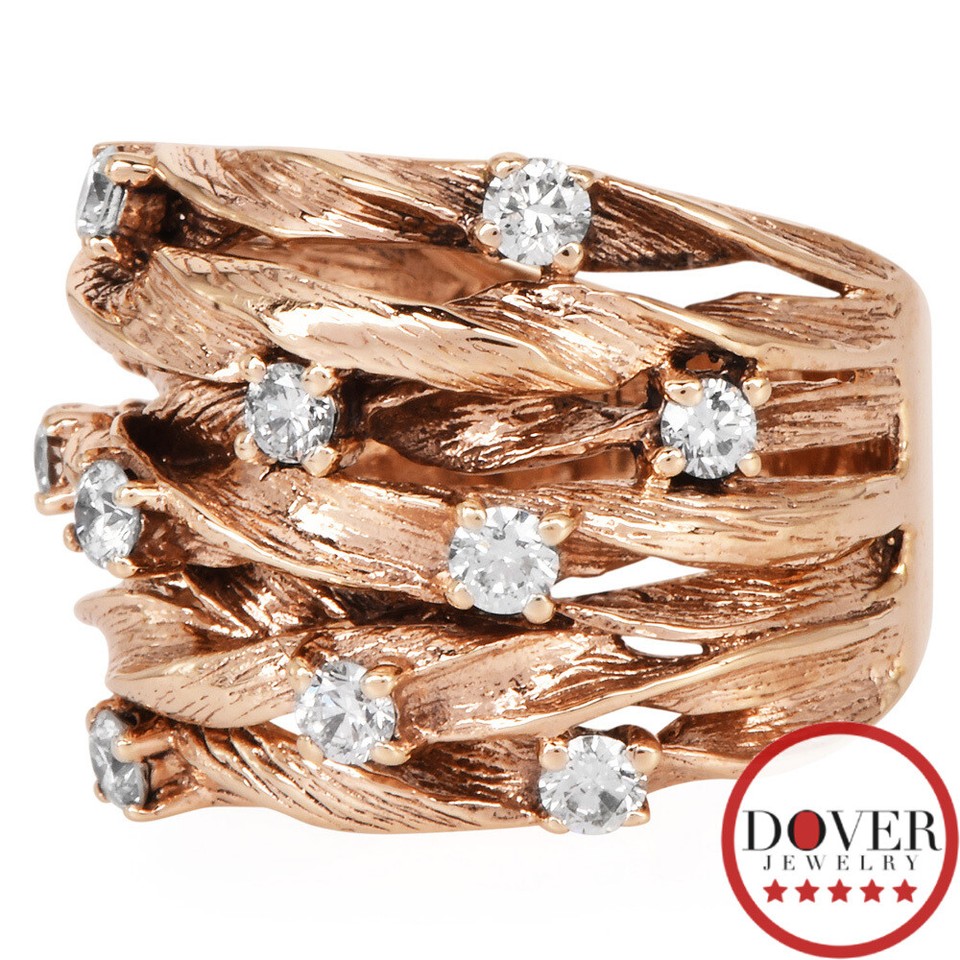 Effy D'Oro 0.98ct Diamond 14K Yellow Gold Ring 14.1 Grams $6,995 NR | eBay