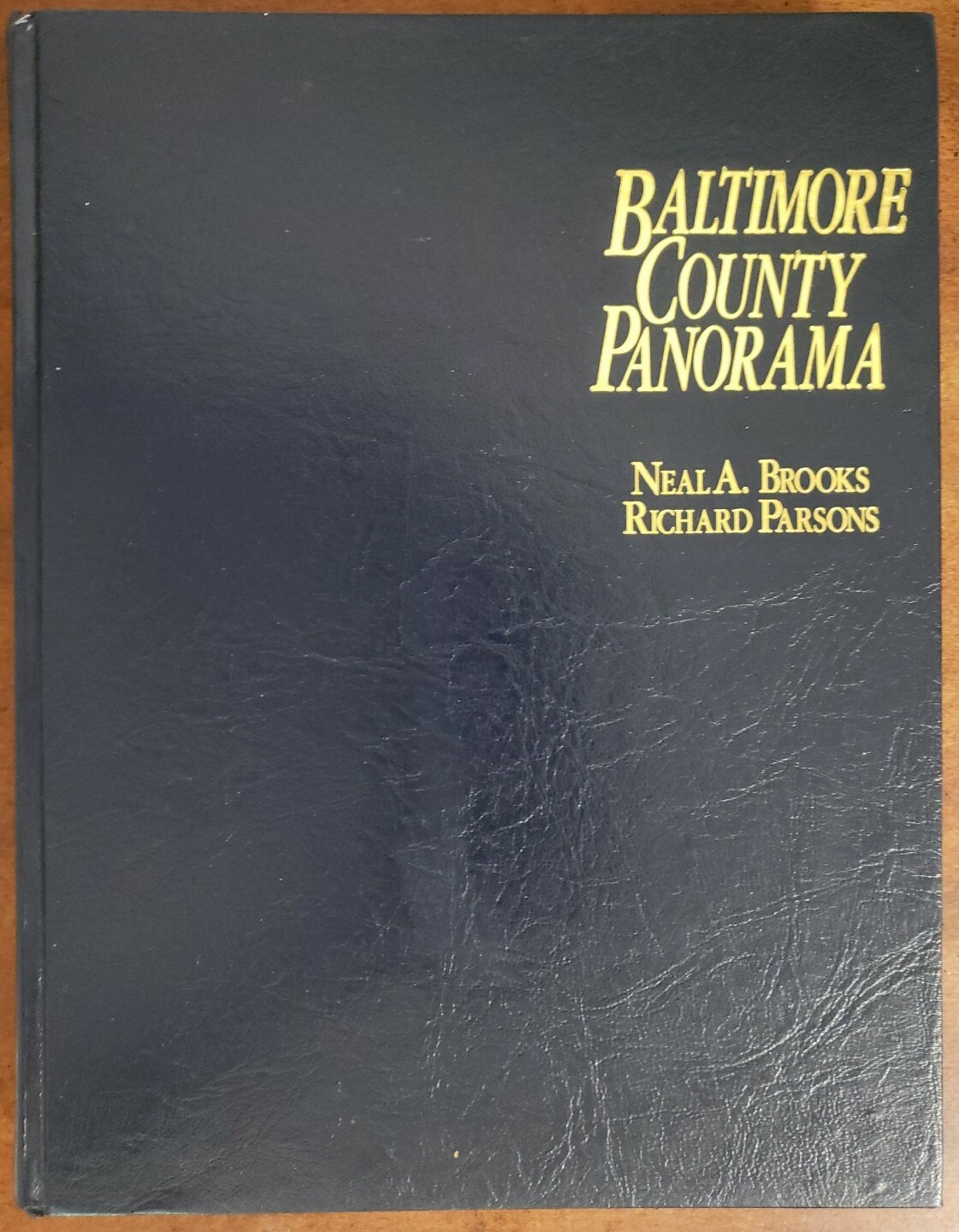 Baltimore County Panorama Tabletop Hardcover Book Neal Brooks BCPL Gold ...