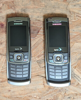 Lot of 2 Samsung SPH-M520 - Silver (Sprint) Cellular Phones | eBay