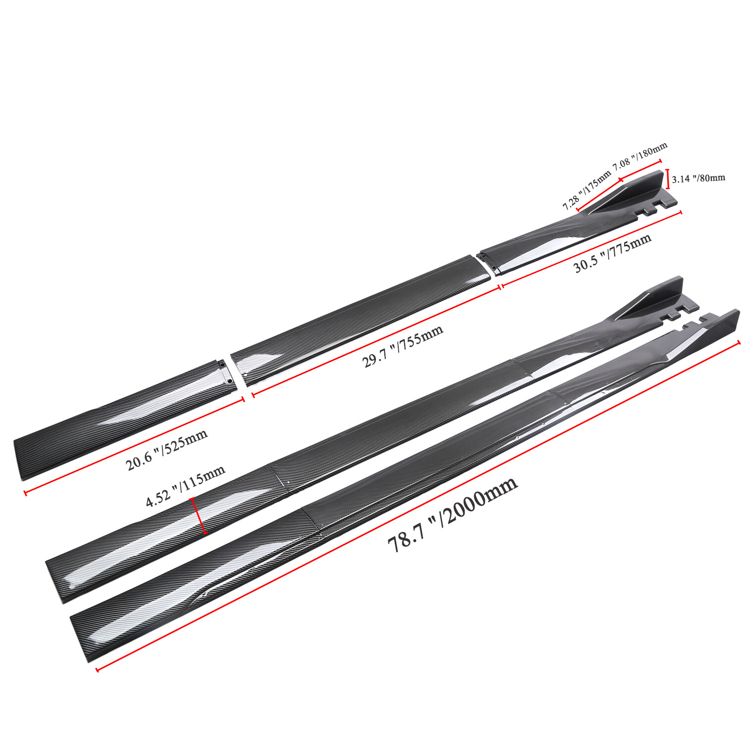Carbon Fiber Front Bumper Rear Splitter Spoiler Side Skirt For Lexus ...