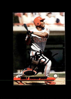 Milt Thompson 1993 Stadium Club Phillies authentic autographed card | eBay