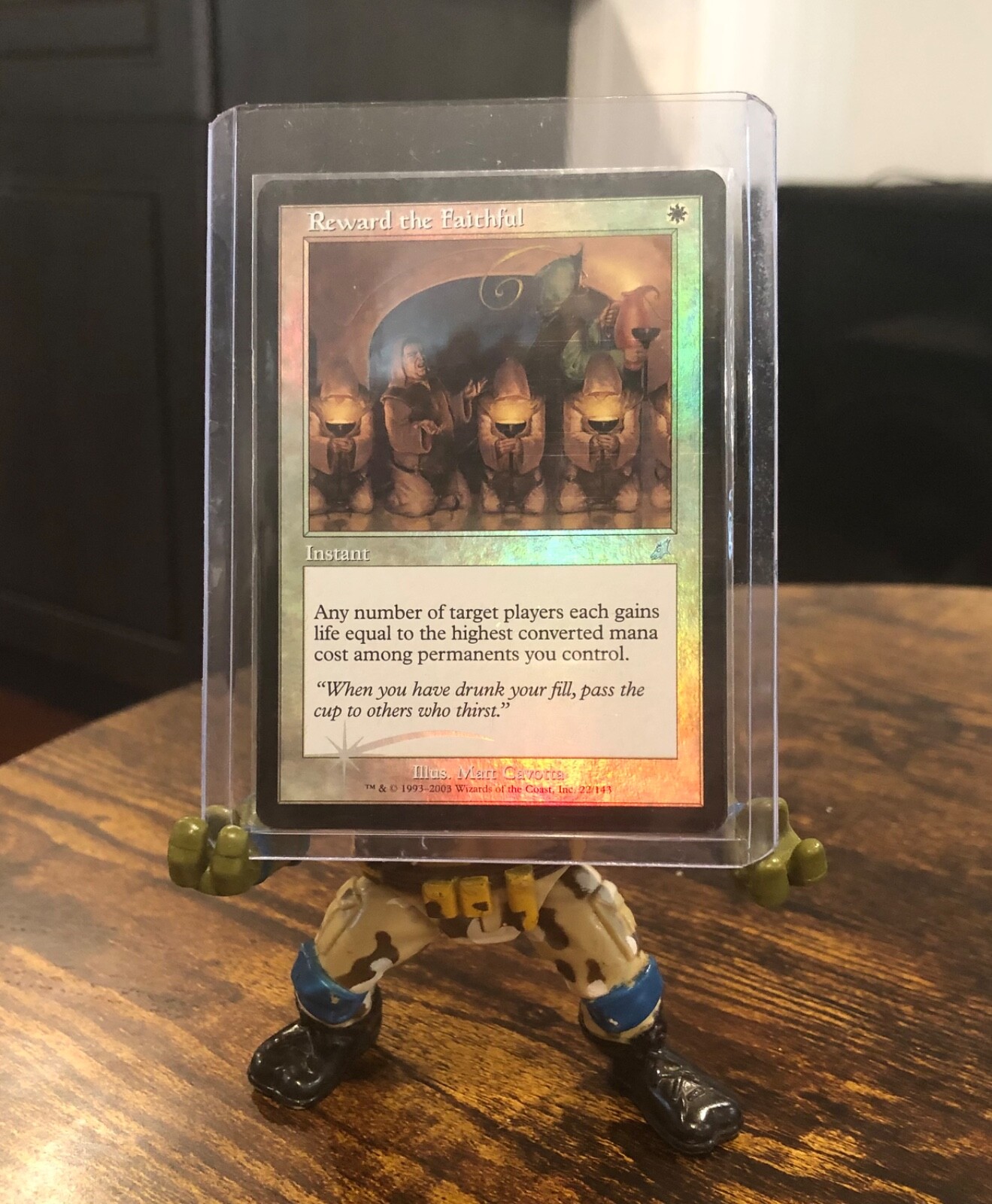 FOIL Reward the Faithful #22 - 2003 Scourge set - NM - MTG Magic the ...