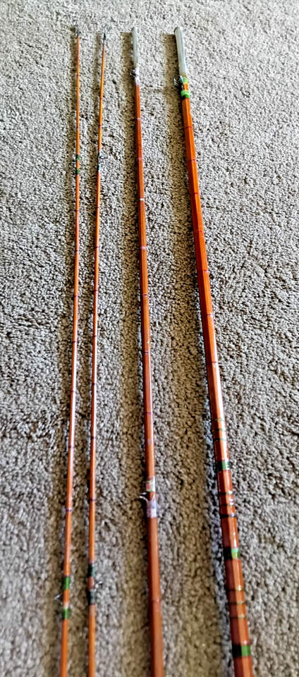 Old Fly Rod Vintage Bamboo Fly Rod Rapidan 9 ft 3 pc with Extra Tip ...