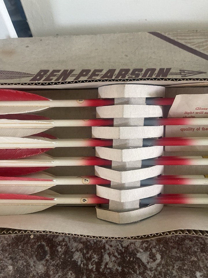 Vintage BEN PEARSON Hunting Arrows Micro-Flite Complete Original Box | eBay