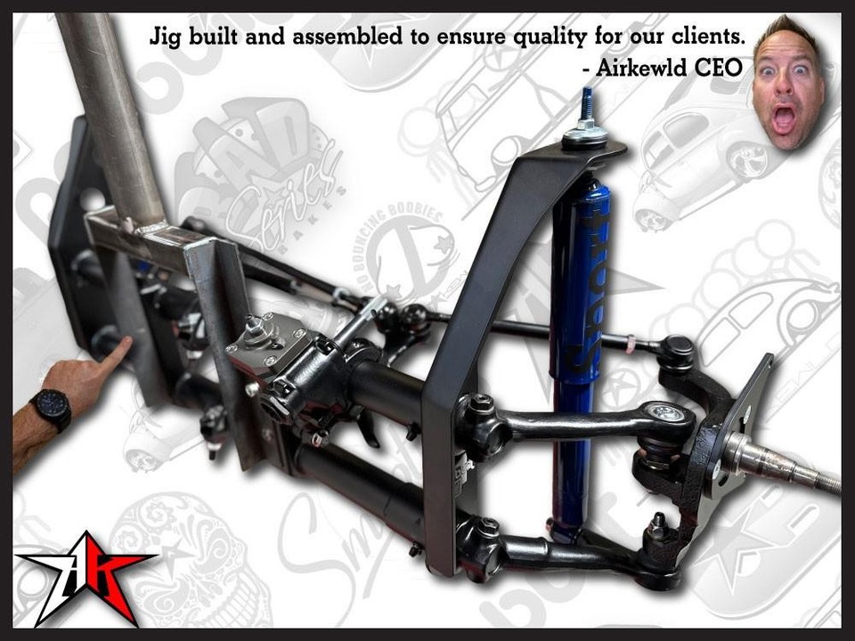 2 Inch Narrowed | Complete Adjustable Front Axle Beam Assembly | Stock ...
