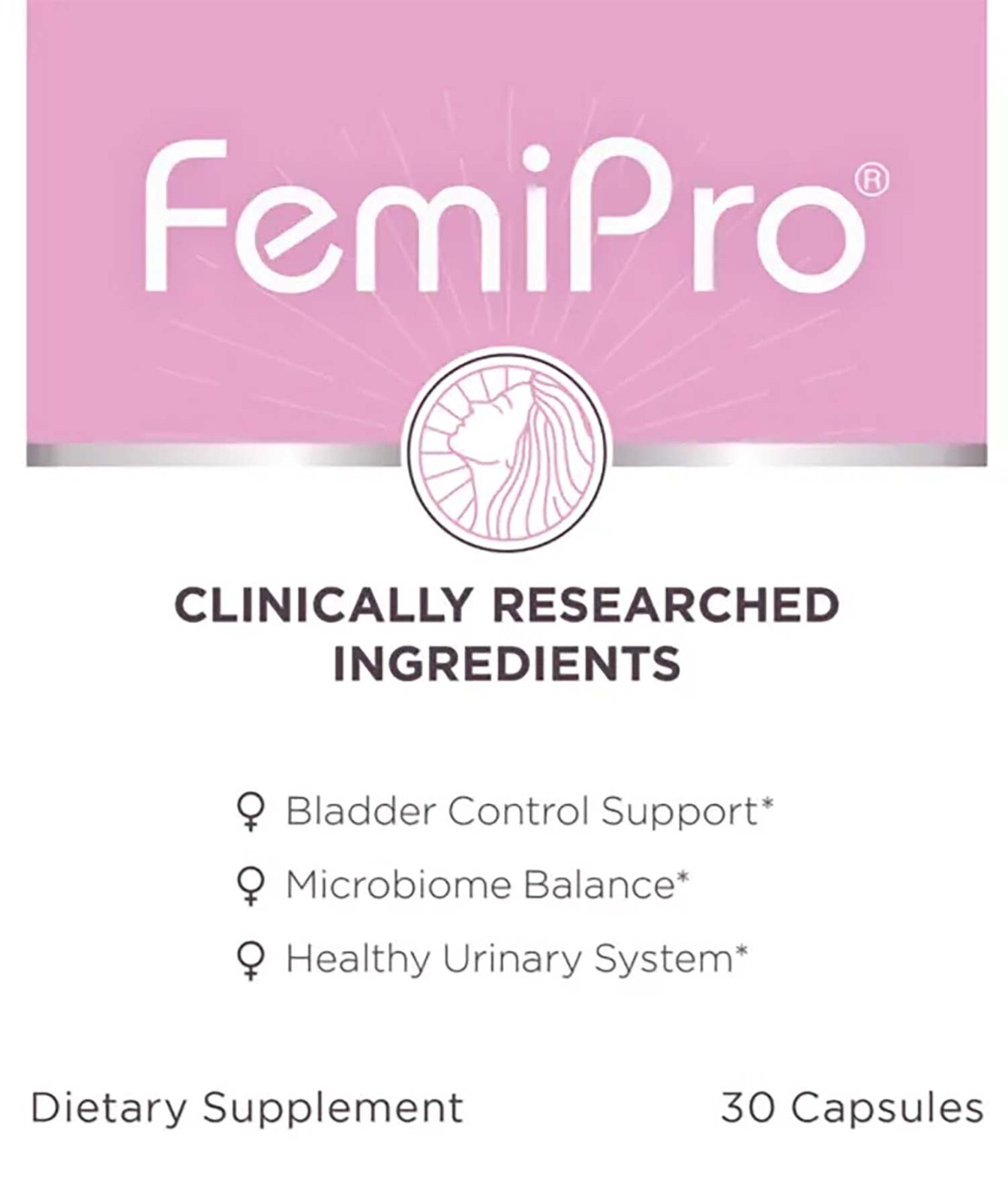 FemiPro Natural Bladder Control Urinary System Support - Genuine Femi ...