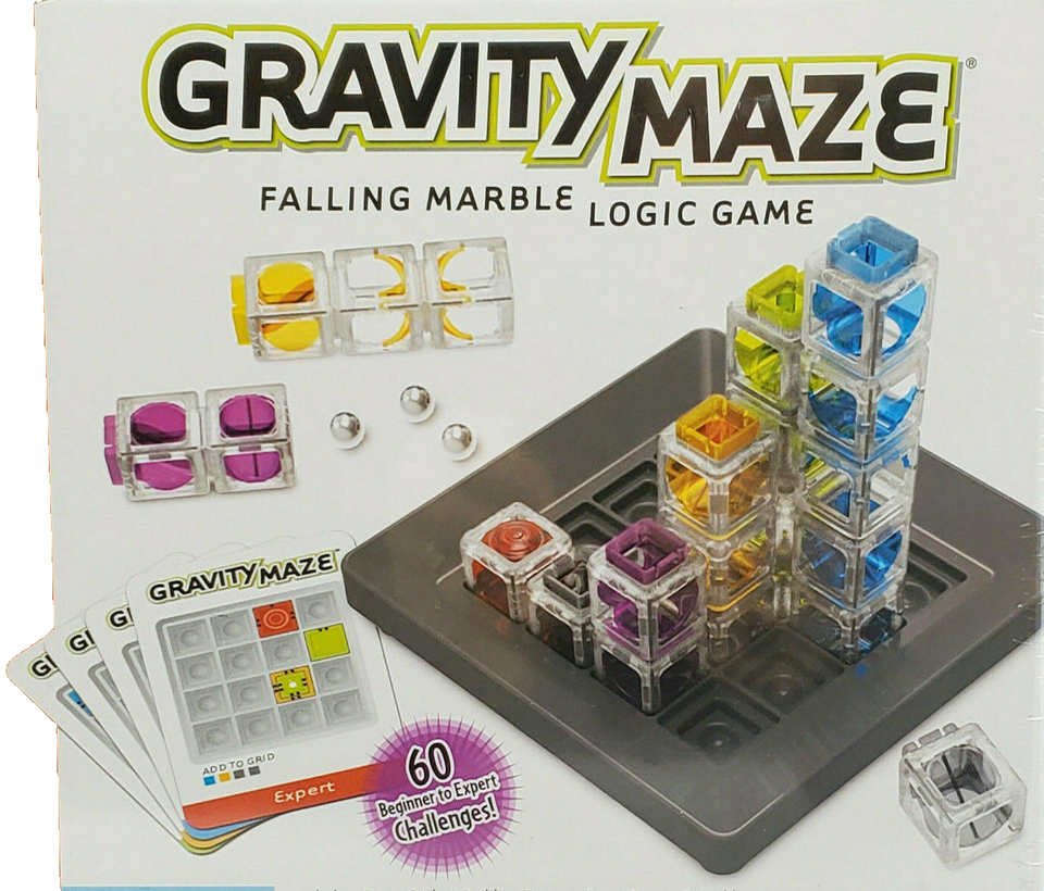 NIP~ThinkFun Gravity Maze Falling Marble Logic Game~Ages 8+ Single ...