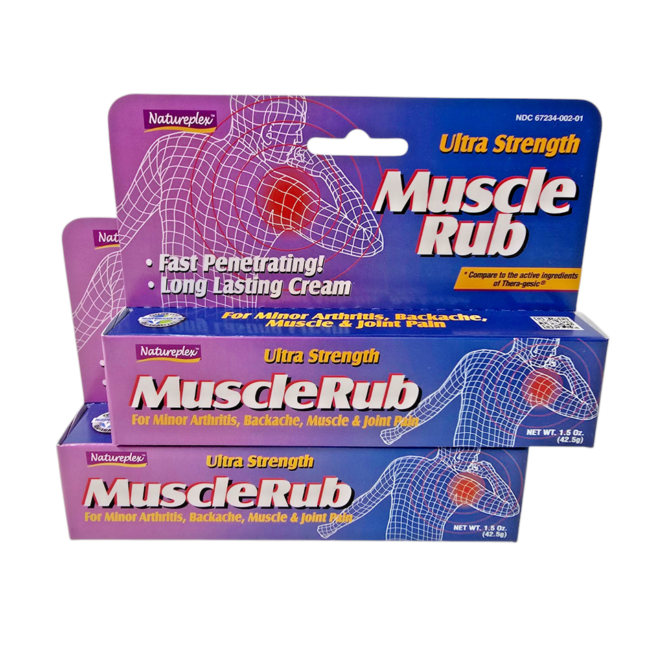 1-2-3 Pack Natureplex MuscleRub Backache Joint Pain Relief Ultra ...