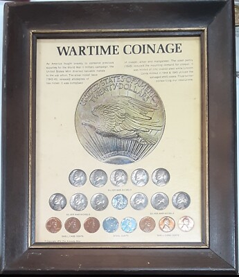 U.S. World War II Wartime Coinage Collection - 20 Pieces Framed | eBay