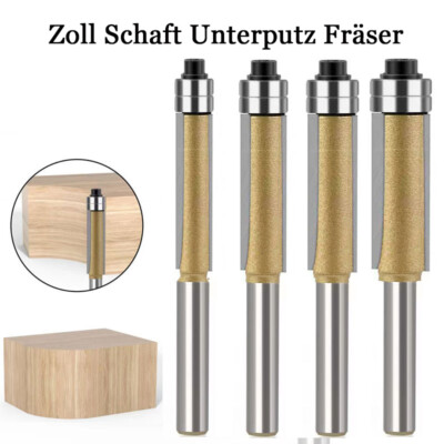 Flush Trim Pattern Bottom Bearings Trim Router Bits Cutter Top & Bottom ...