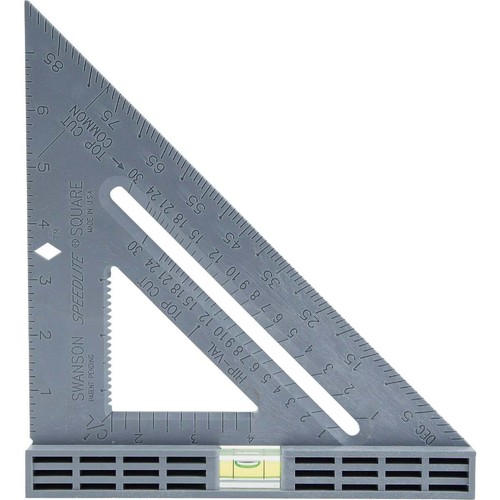 Swanson Speedlite 8 In. Plastic Rafter Square with Level TO111 Swanson ...