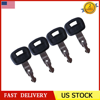 4Pcs Ignition Keys For Kubota Mini Excavator Backhoe Skid Steer Track ...