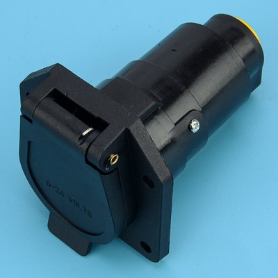 Replace RV 7 Way Trailer Socket Vehicle 7 Pin Towing Light Connector ...