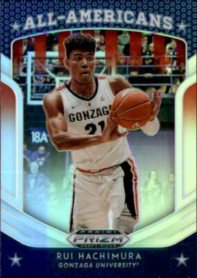 Rui Hachimura 2019-20 Panini Prizm Draft Picks Silver All Americans RC ...