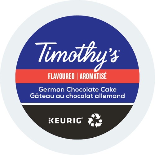 Timothy's World Coffee, German Chocolate Cake, K-Cup Portion Pack for ...