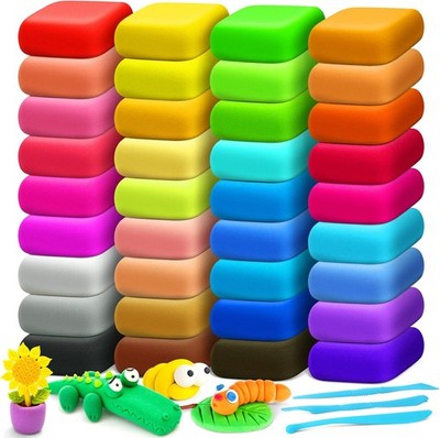 Air Dry Clay 36 Colors, Modeling Clay for Kids, DIY Molding Magic Clay ...