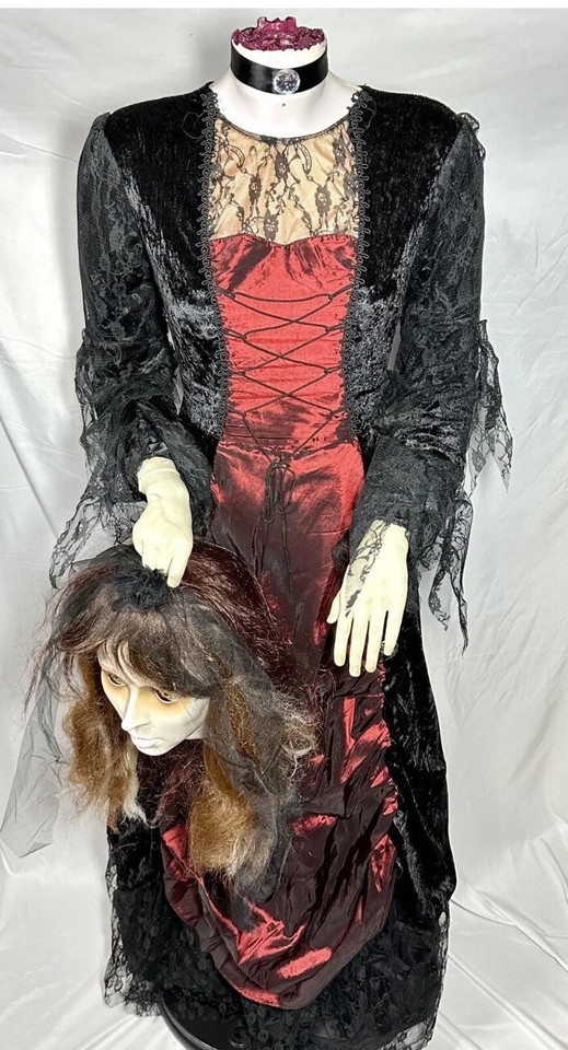 HTF Spirit Halloween LIFE SIZE Beheaded Gothic Bride 5' Animatronic RETIRED 2008 | eBay