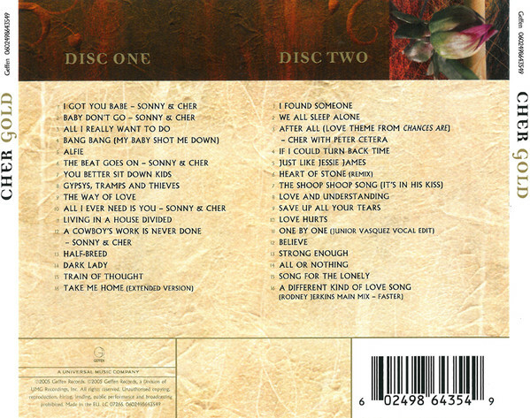 Cher ‎– Gold / 2 CD 2005 VG+ | eBay