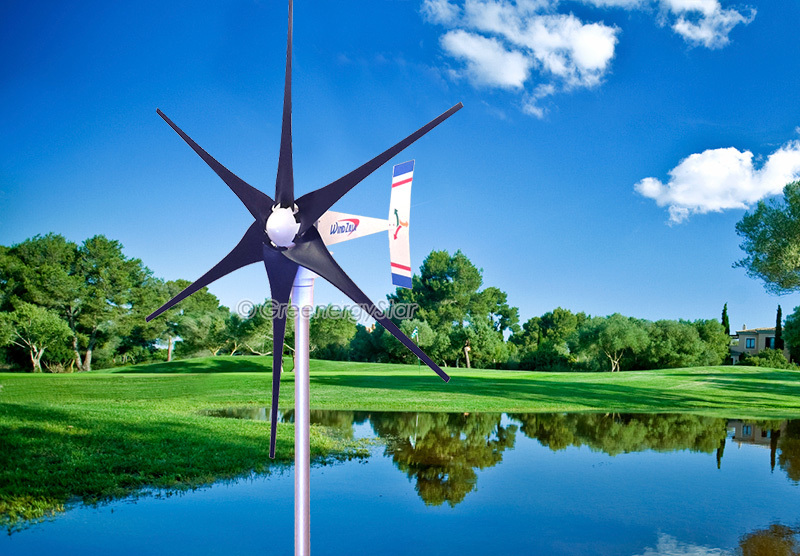 1800 W WindZilla PMA 12 V AC 6 Blade Wind Turbine Generator +225A Slip ...