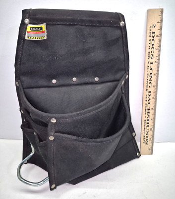 Stanley Contractor Grade Tool Belt Pouch 6 Pockets With Hammer Loop 11 ...