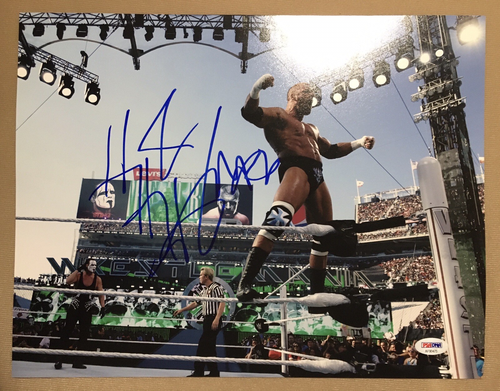 Triple H Signed 11x14 Photo. WrestleMania. WWE. PSA COA. B05 | eBay