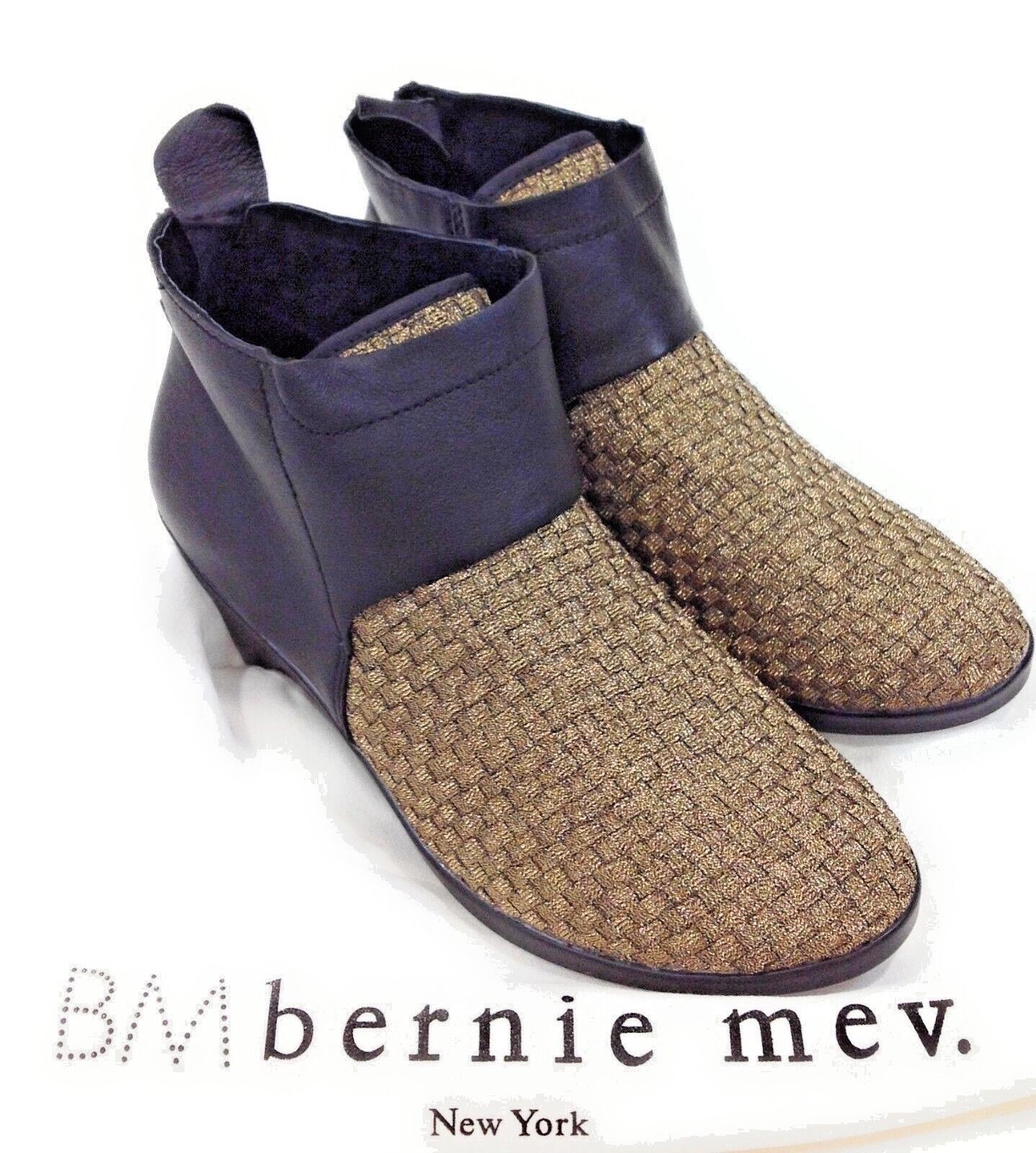 Bernie Mev Zen Celine Boots Black and Bronze Women's … - Gem