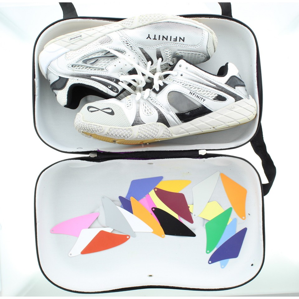 Nfinity Womens BioniQ 2.0 Volleyball VB Court Cheer Shoes w Carrying ...